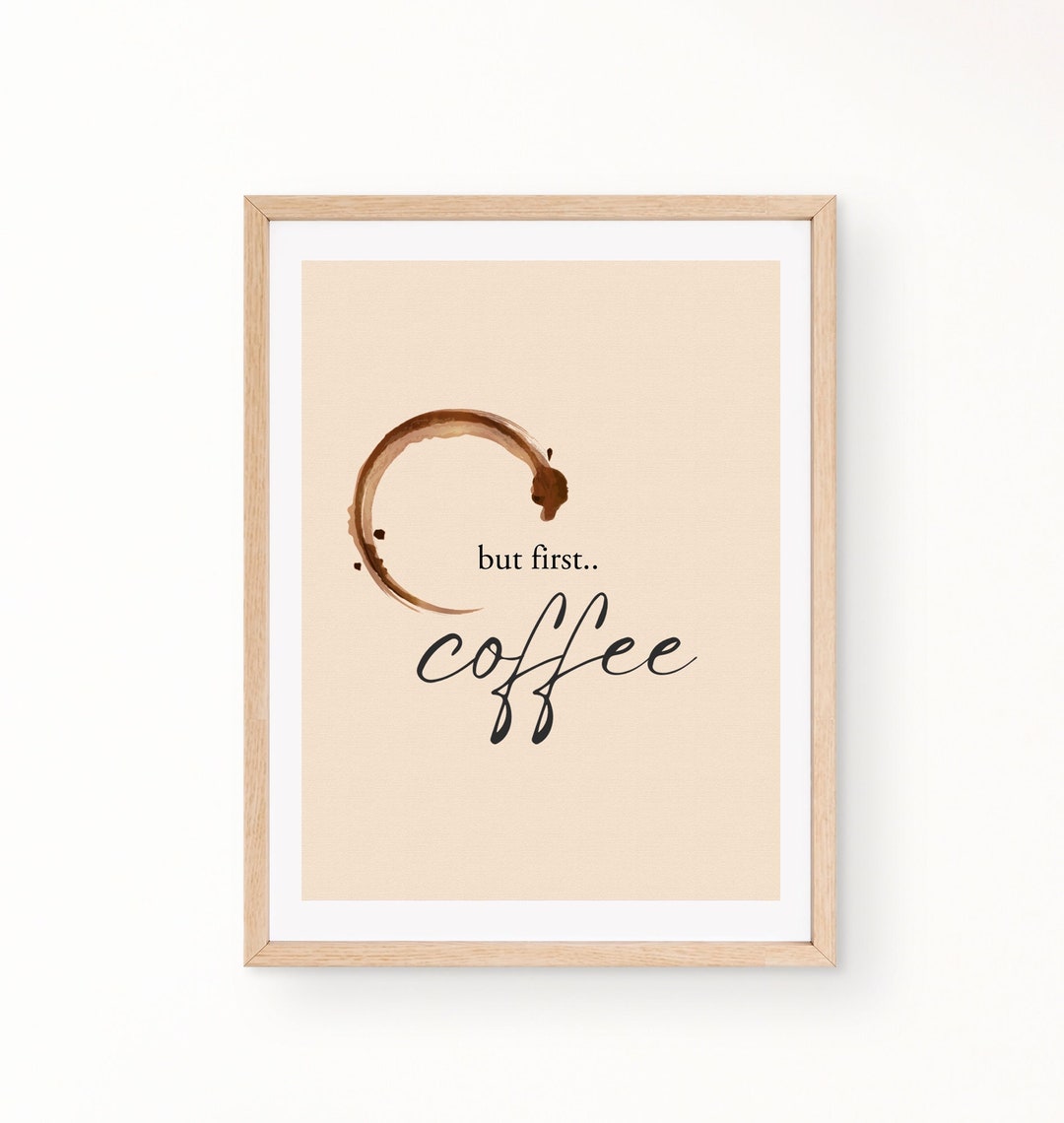 Wall Art Kitchen Decor Coffee Poster Print Gift for Coffee Lovers ...