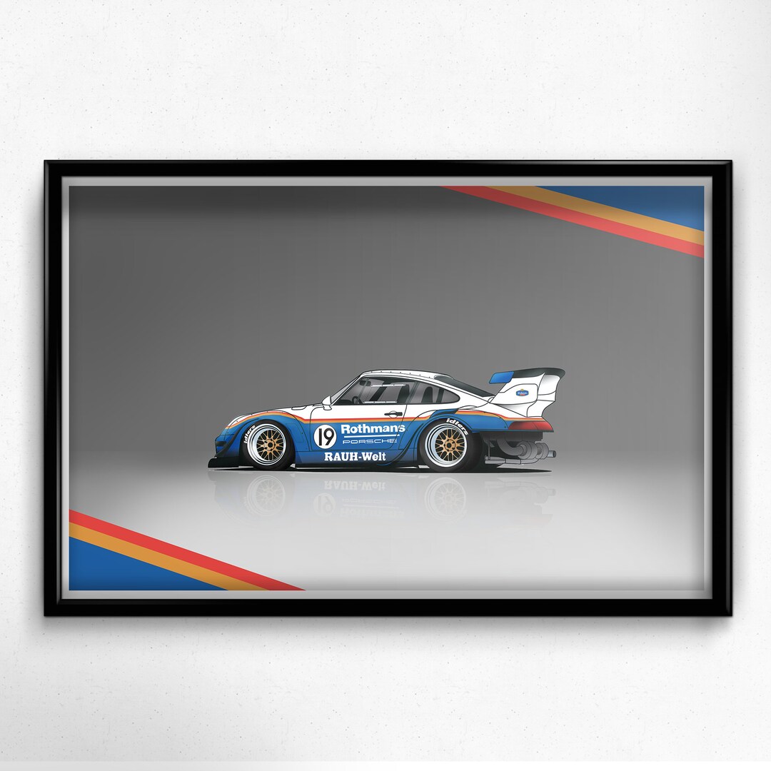Porsche 911 RWB Rothmans Racing, Wall Art, Wall Decor Digital Download ...