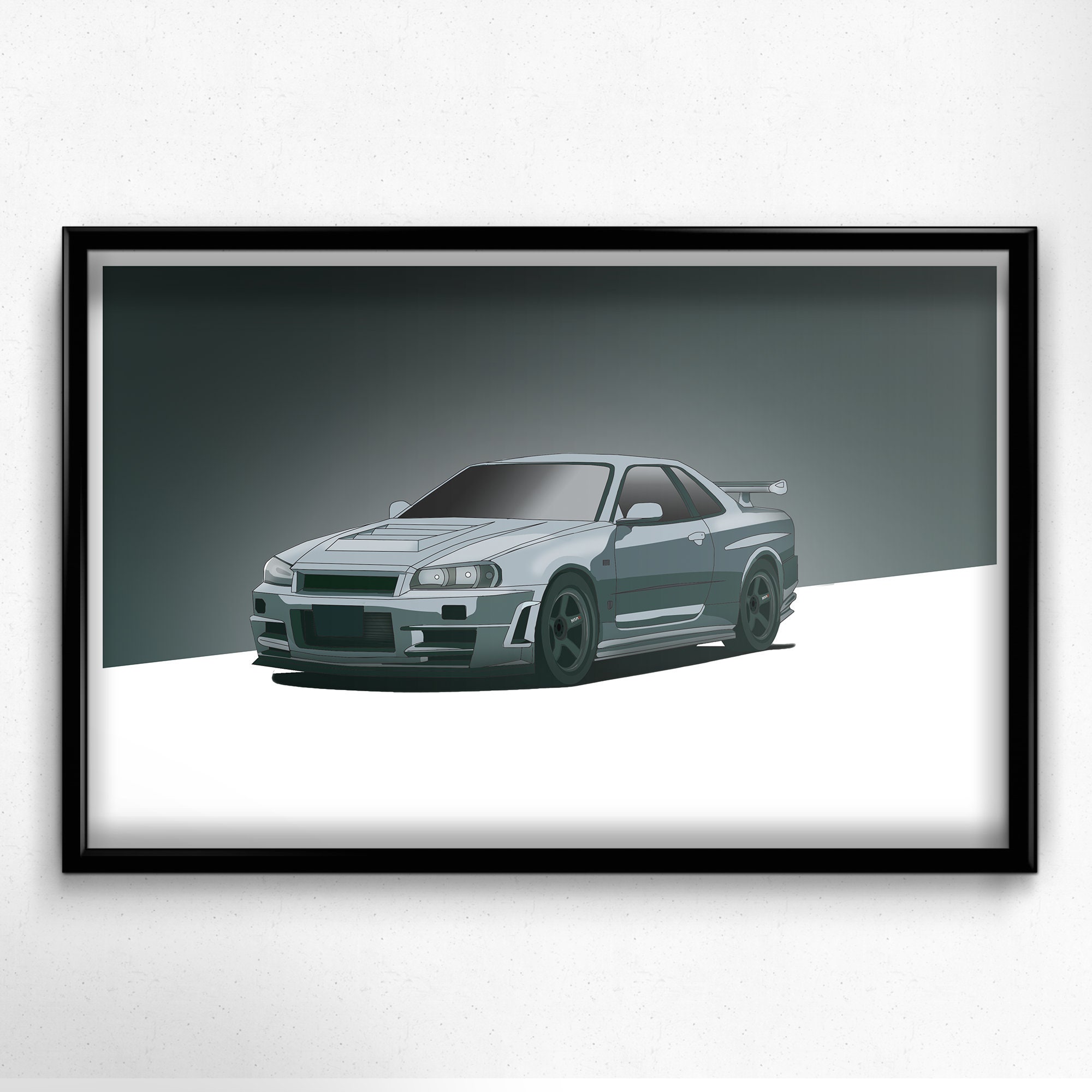 Nissan R34 Skyline GTR Digital Download Poster - Etsy