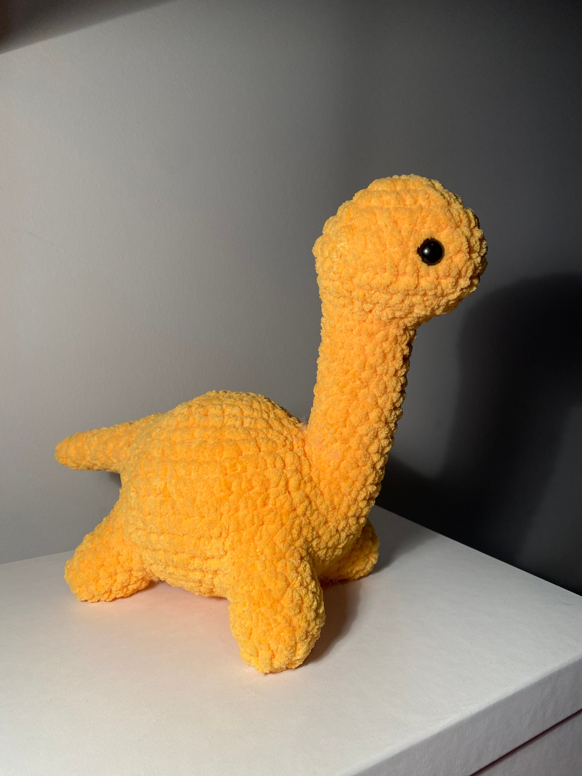 Bronto Amigurumi Crochet Plush, Amigurumi Bronto, Crochet Brontosaurus ...