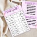 Girls Pub Golf Scorecard & Forfeit Cards | Hen Party Drinking Game ...