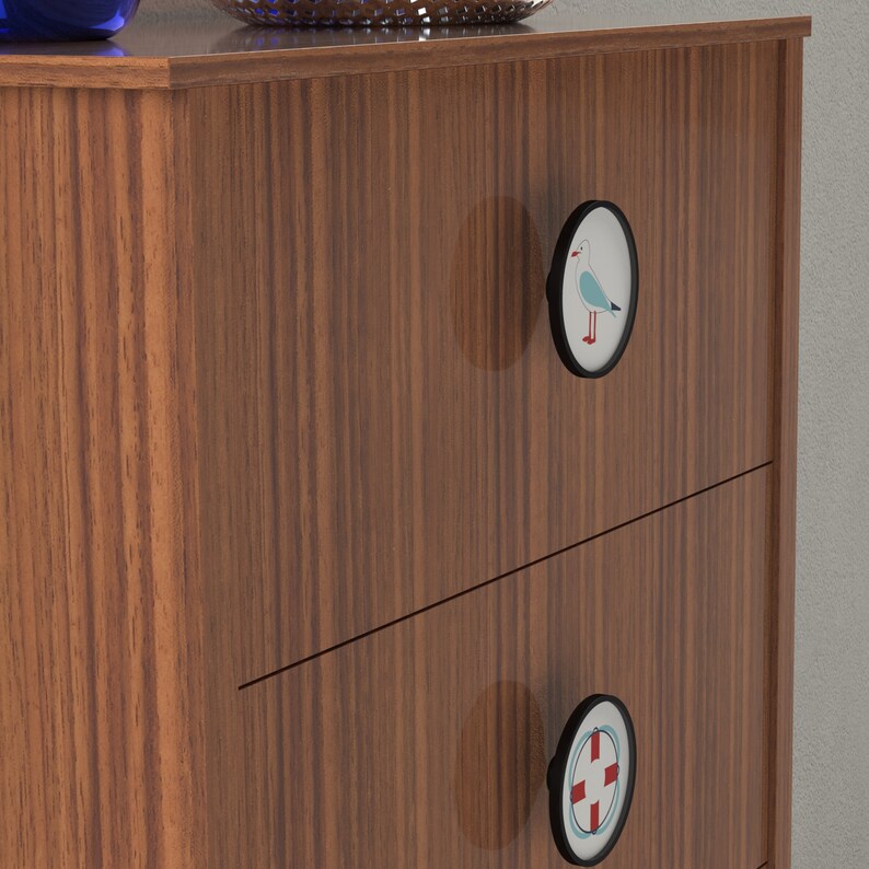 Large Nautical Sea Boat Themed Cabinet Drawer Door Cupboard Knob Handle ...