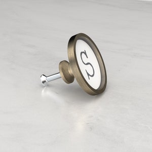 Typewriter Style Alphabet Letter and Number Cupboard Drawer Door ...