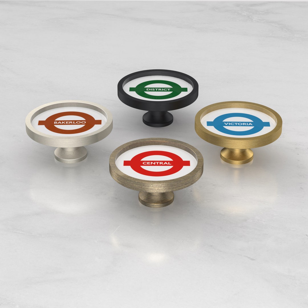 London Underground Tube Line Cabinet Drawer Door Cupboard Knob Handle ...