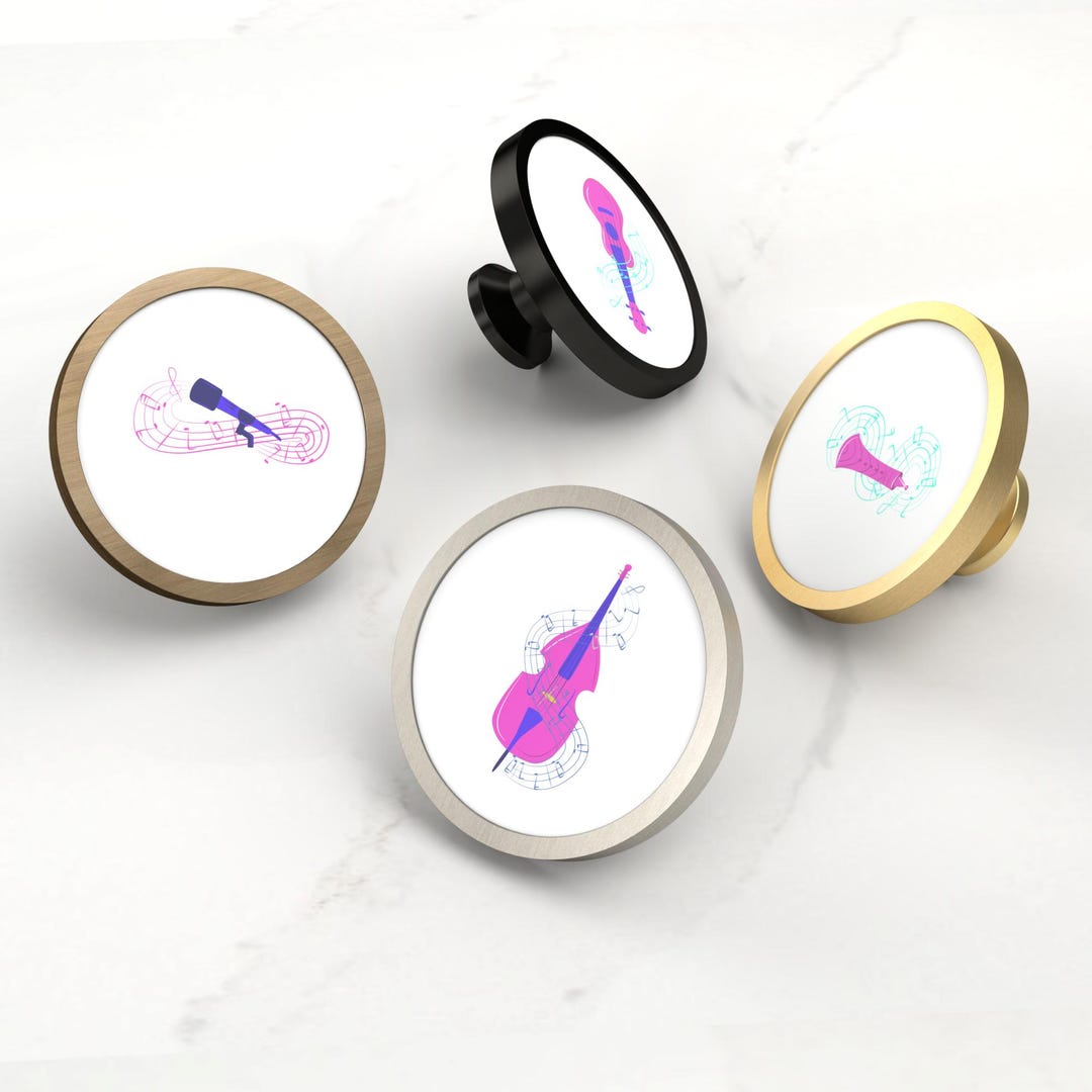 Musical Instrument Decorative Drawer Door Cupboard Cabinet Knobs Handle ...