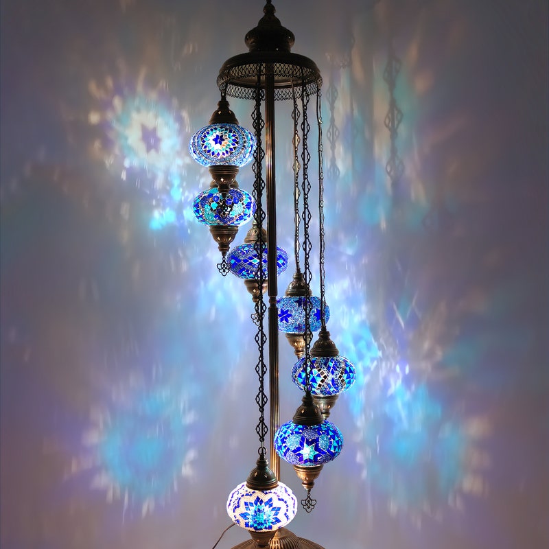 Floor Stained Glass Lamp - Etsy UK