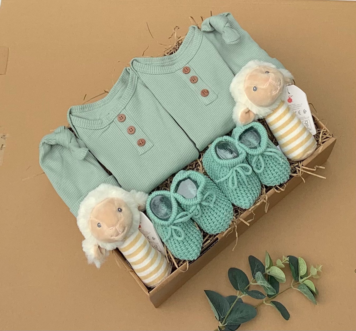 Twin Unisex Baby Gift Box Twin Gift Set Twin Baby Shower Gift Twin Boy ...