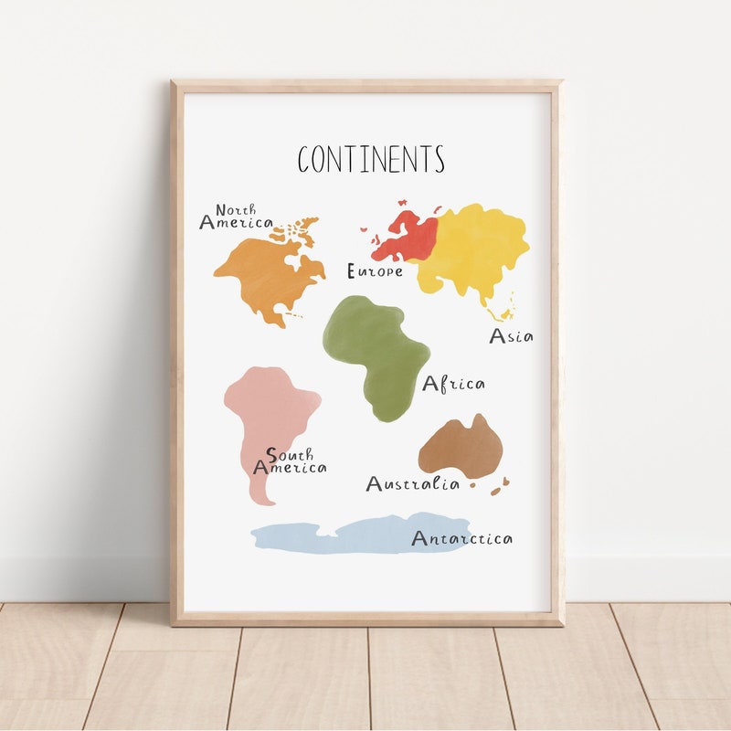 Montessori Map - Etsy
