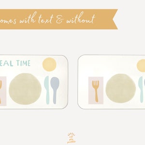 Printable Montessori Placemat, Learn to Set the Table, Montessori ...