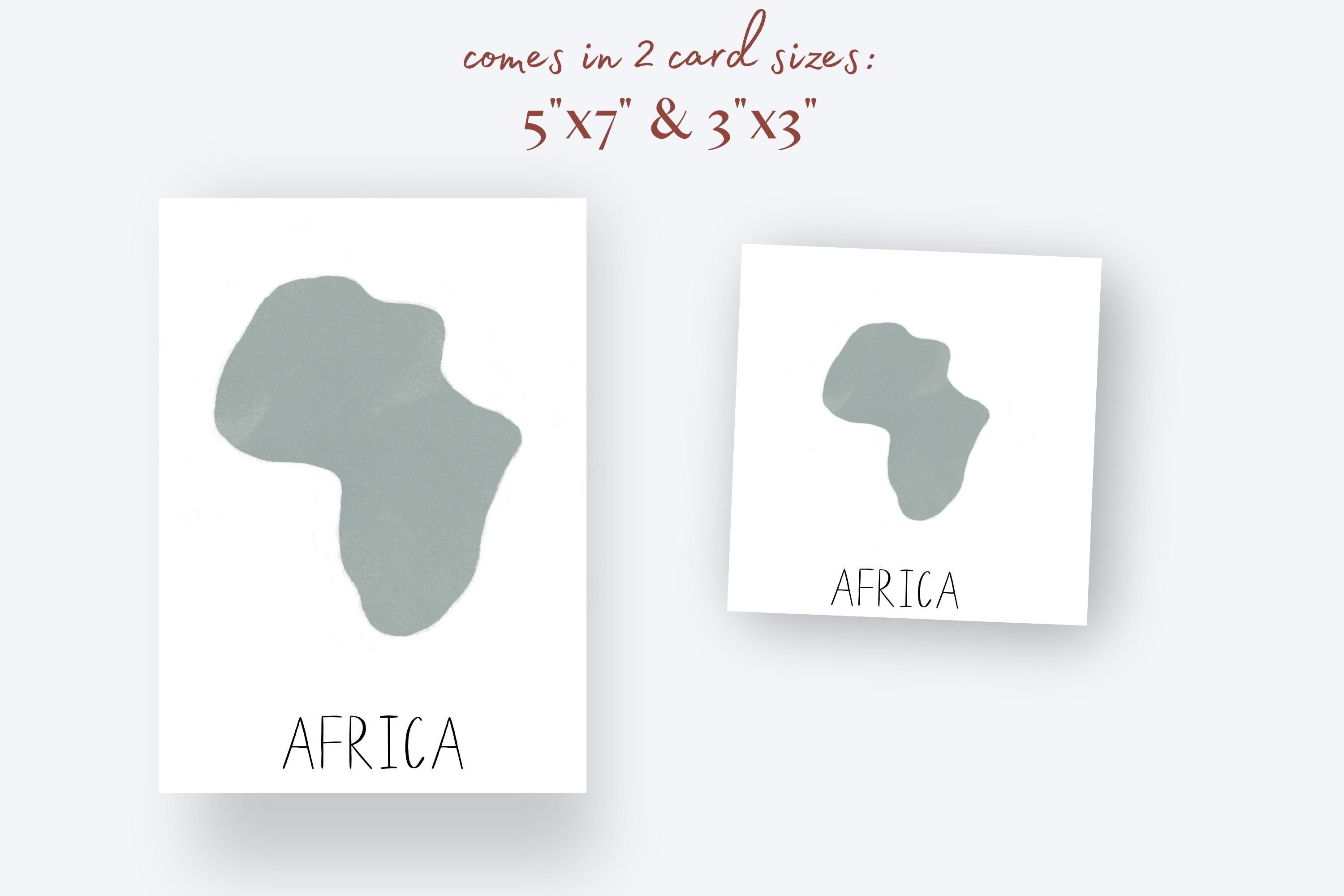 Continent Flashcards Montessori Flashcards Preschool Cards - Etsy