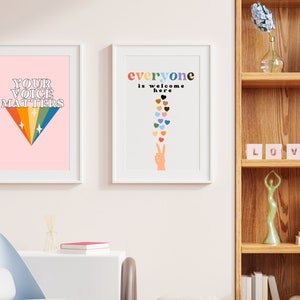 Set of Inlcusion Posters, 10 Diversity Prints, Inclusive Classroom ...