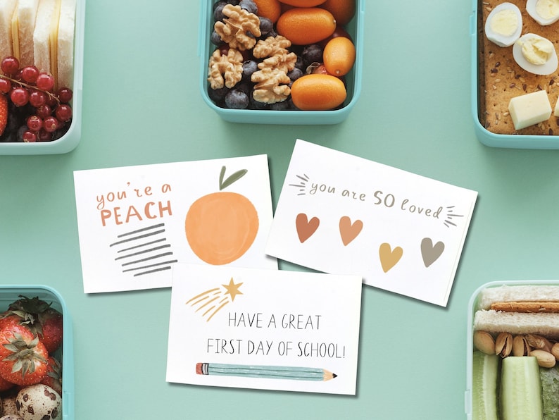 Lunchbox Notes for Kids, Positive Affirmation Cards, Lunchbox Notes for ...