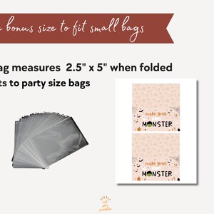 Printable Make Your Own Monster Tag for Treat Bags, Halloween Favor Bag ...