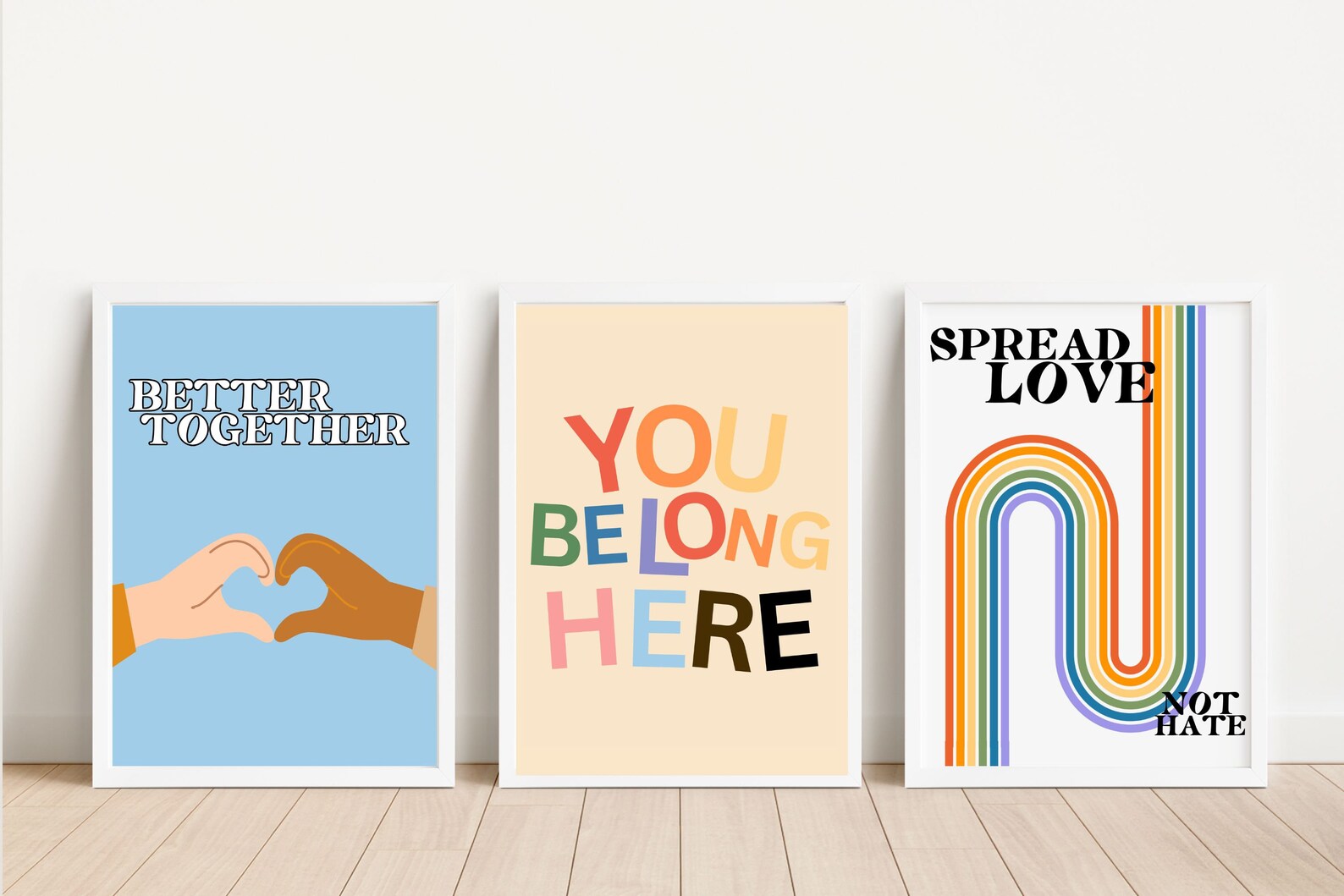 Set of Inlcusion Posters, 10 Diversity Prints, Inclusive Classroom ...