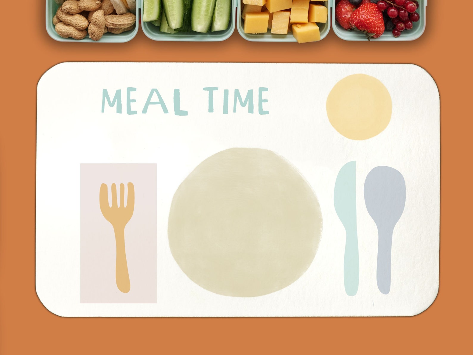 Printable Montessori Placemat, Learn to Set the Table, Montessori ...