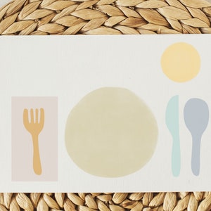 Printable Montessori Placemat, Learn to Set the Table, Montessori ...