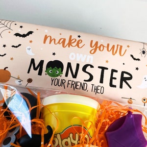 Printable Make Your Own Monster Tag for Treat Bags, Halloween Favor Bag ...