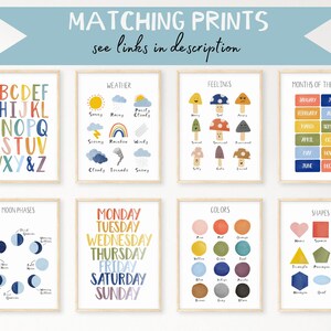 Count to 100 Chart, Number Poster, Rainbow Classroom Decor,hundreds ...