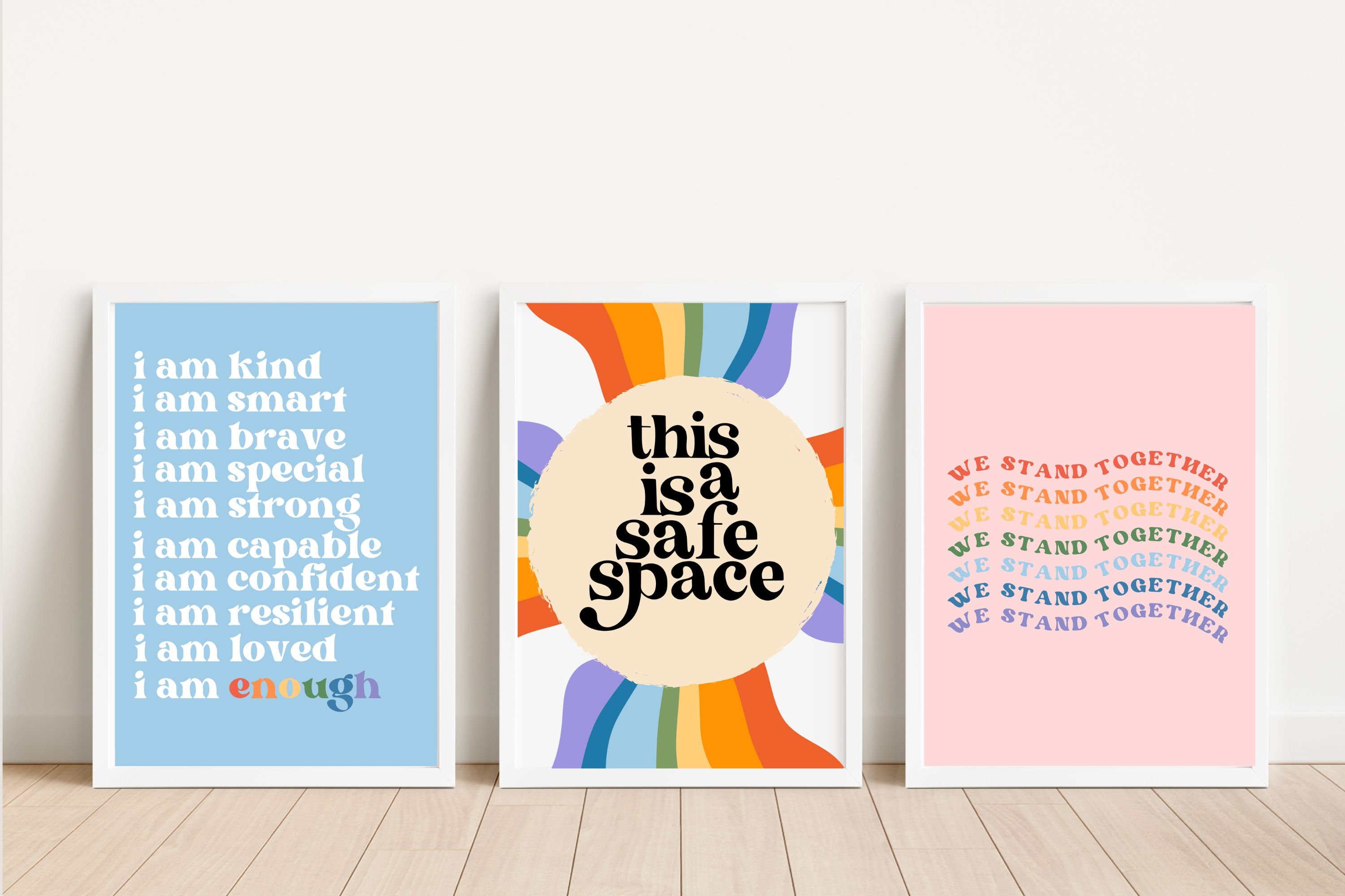 Set of Inlcusion Posters, 10 Diversity Prints, Inclusive Classroom ...