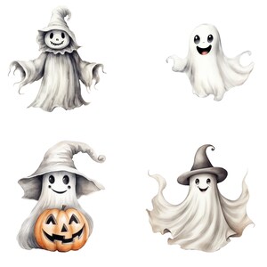 Halloween Clipart, Witches and Pumpkins, Moths, Bats and Ghost ...