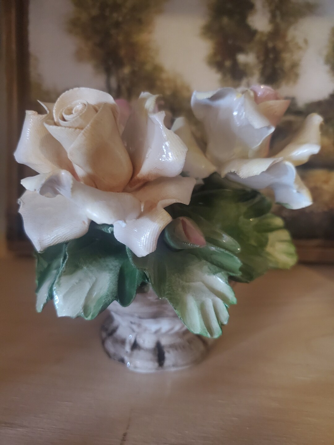 Capodimonte Rose Basket - Etsy
