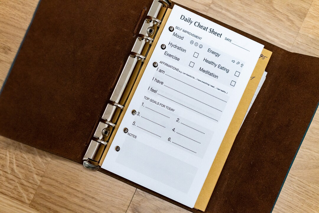 Printable Daily Cheat Sheet for Personal Planner Personal - Etsy UK