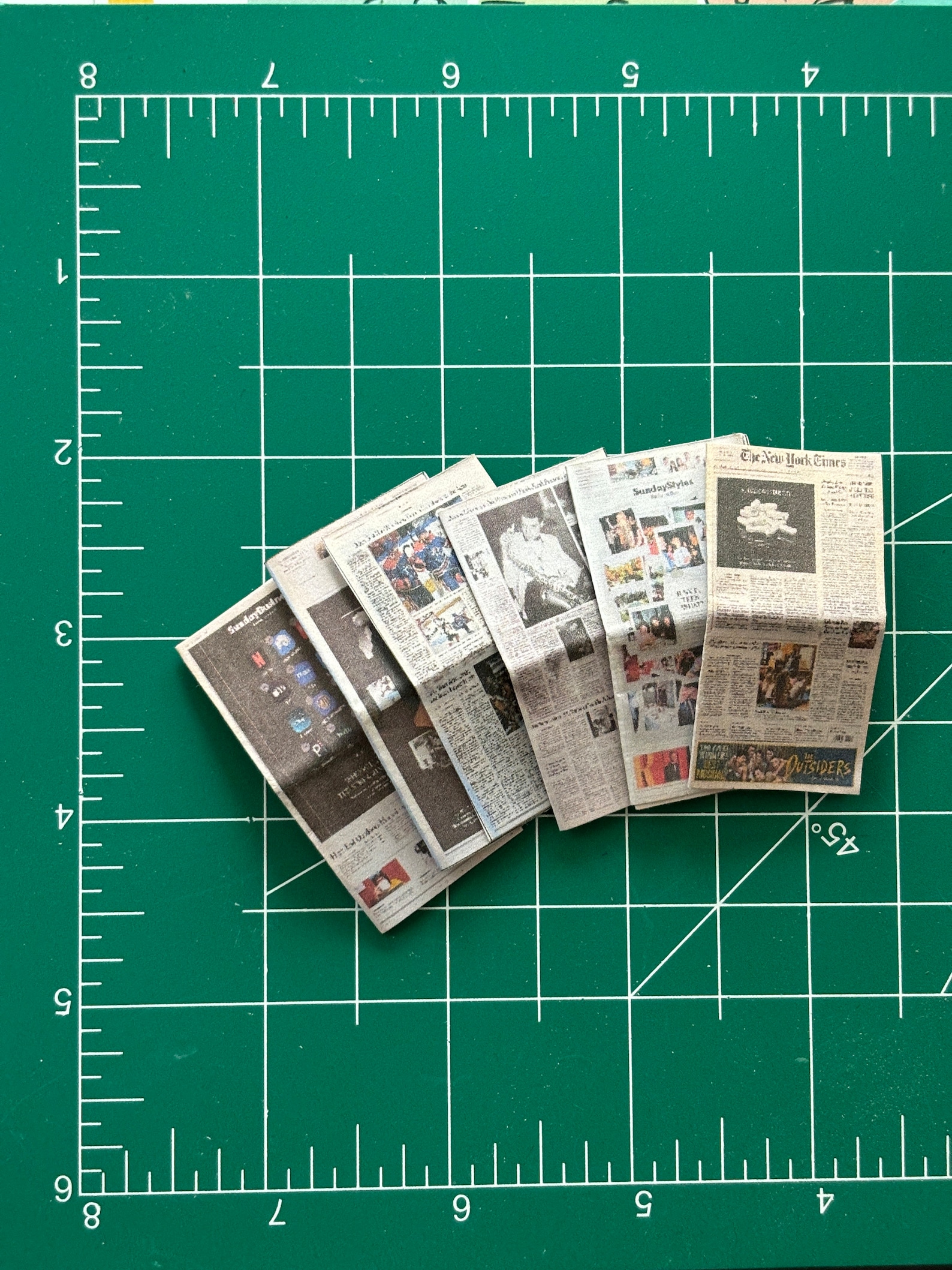 Miniature Sunday NYT Newspaper 1:12 Scale PDF Digital Download - Etsy