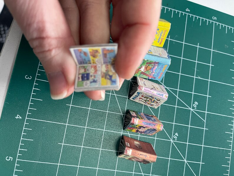 1:12th Scale Miniature Graphic Novels Kids Comic Book Novel - Etsy