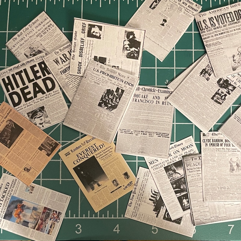 Newspaper Art - Etsy