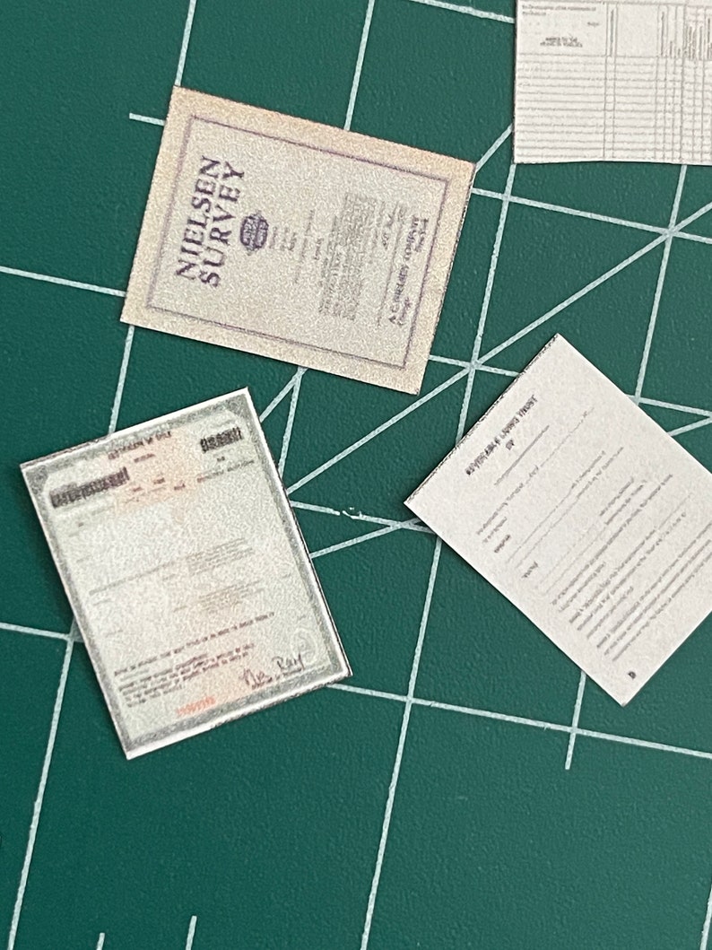 1/12 Scale Miniature Folders and Documents: Office Clutter (PDF Digital ...
