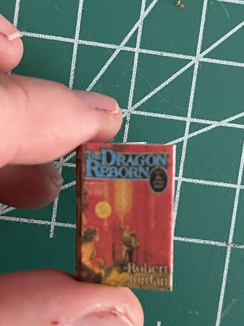 Miniature the Dragon Reborn Book 3 WOT With Inside Pages. 1:12 - Etsy