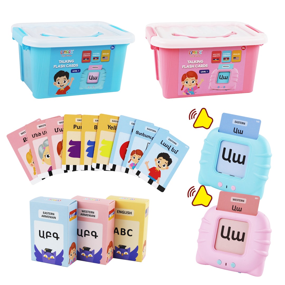 Armenian Alphabet Talking Flash Cards for Kids, Western Eastern ...