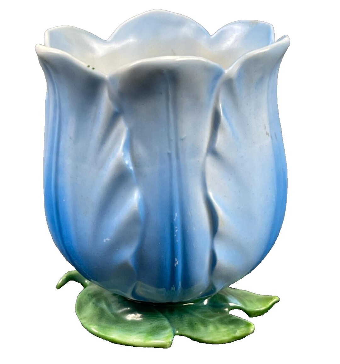 Vintage Andrea Tulip Candle Holder Vase Hand Painted Porcelain Japan ...