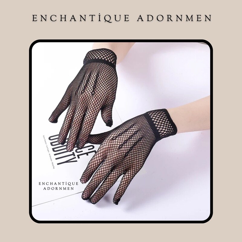 Fishnet Gloves - Etsy