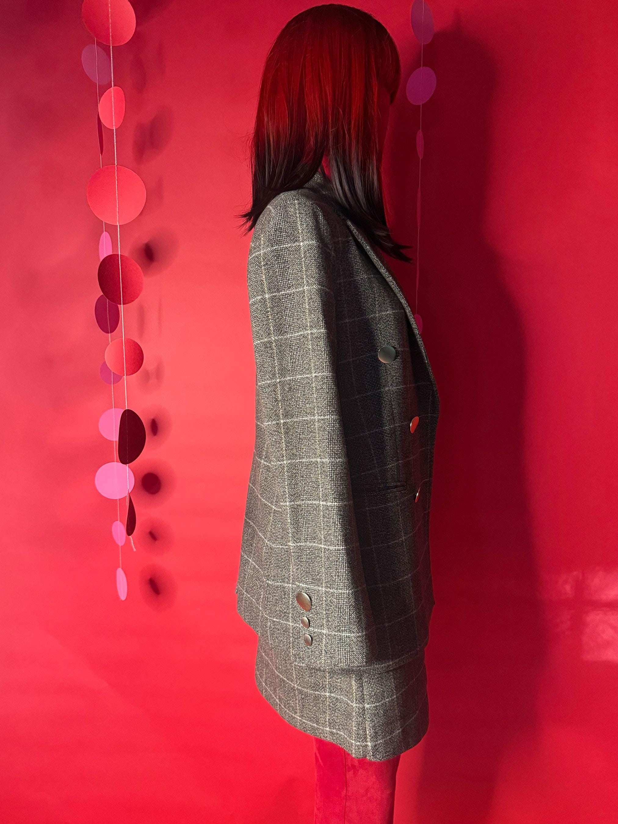 Upcycled Plaid Blazer Skirt Set – Vintage Pin Kit, Size S/M - Etsy