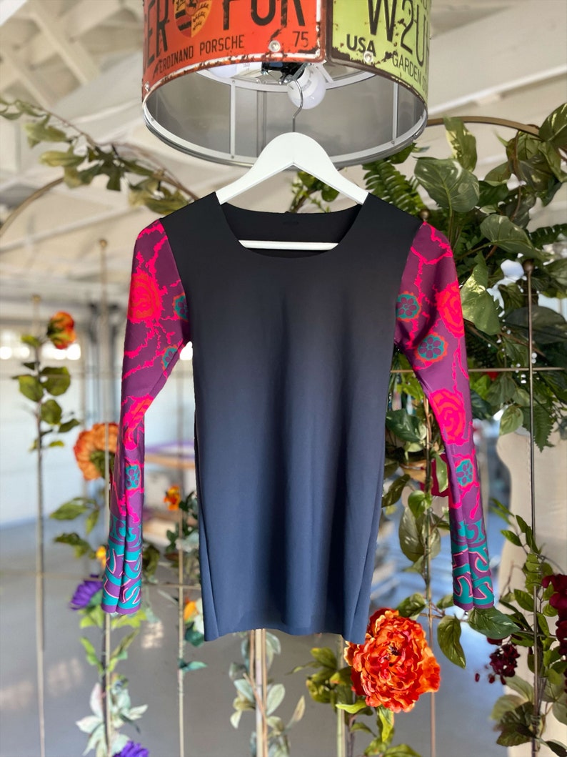 Long Sleeve Top With Unique Print, Recycled Fabrics, Exclusive, Casual ...