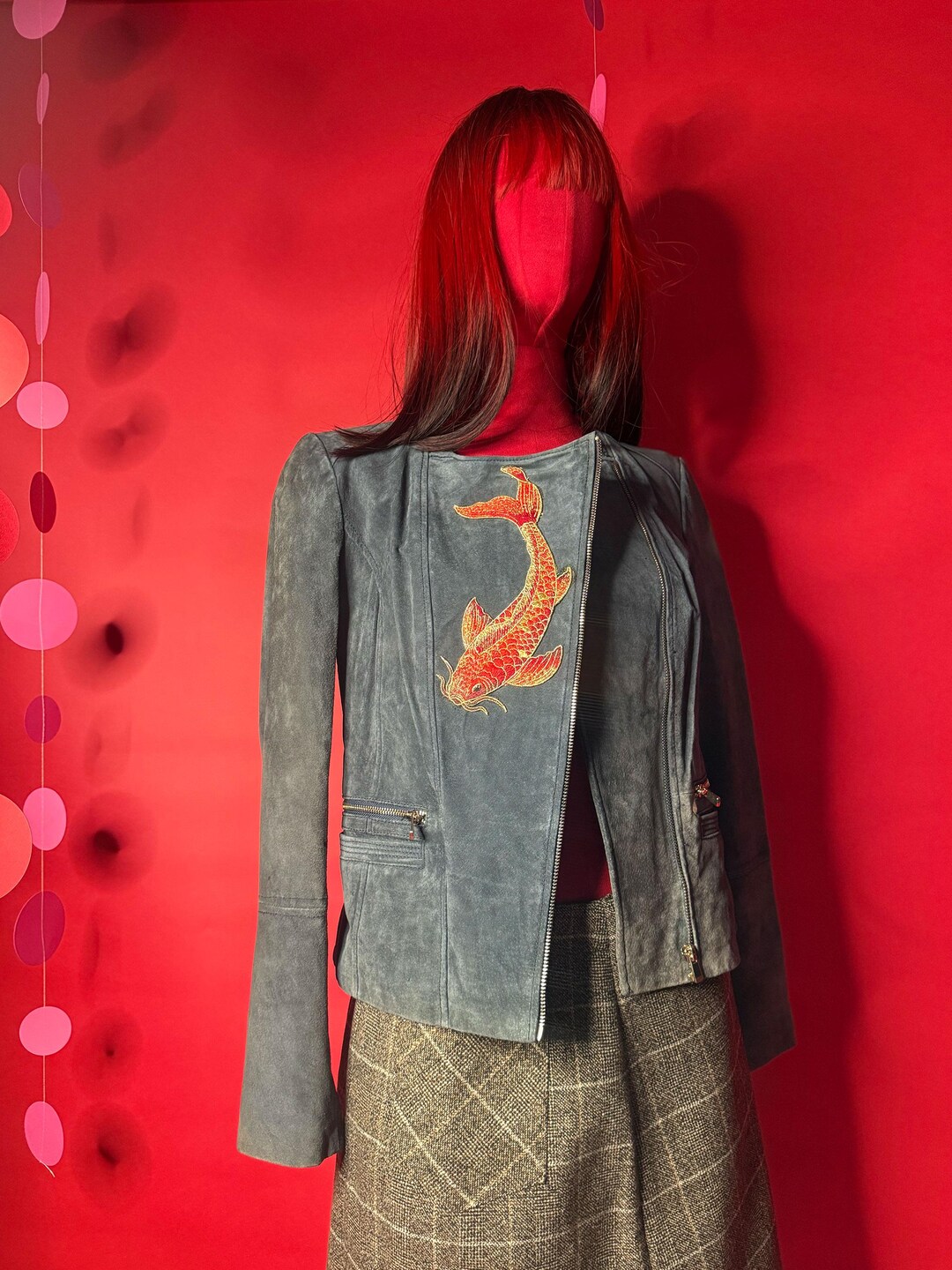 Rebel Leather Jacket | Upcycled Mango Vintage Punk Leather | Unisex ...