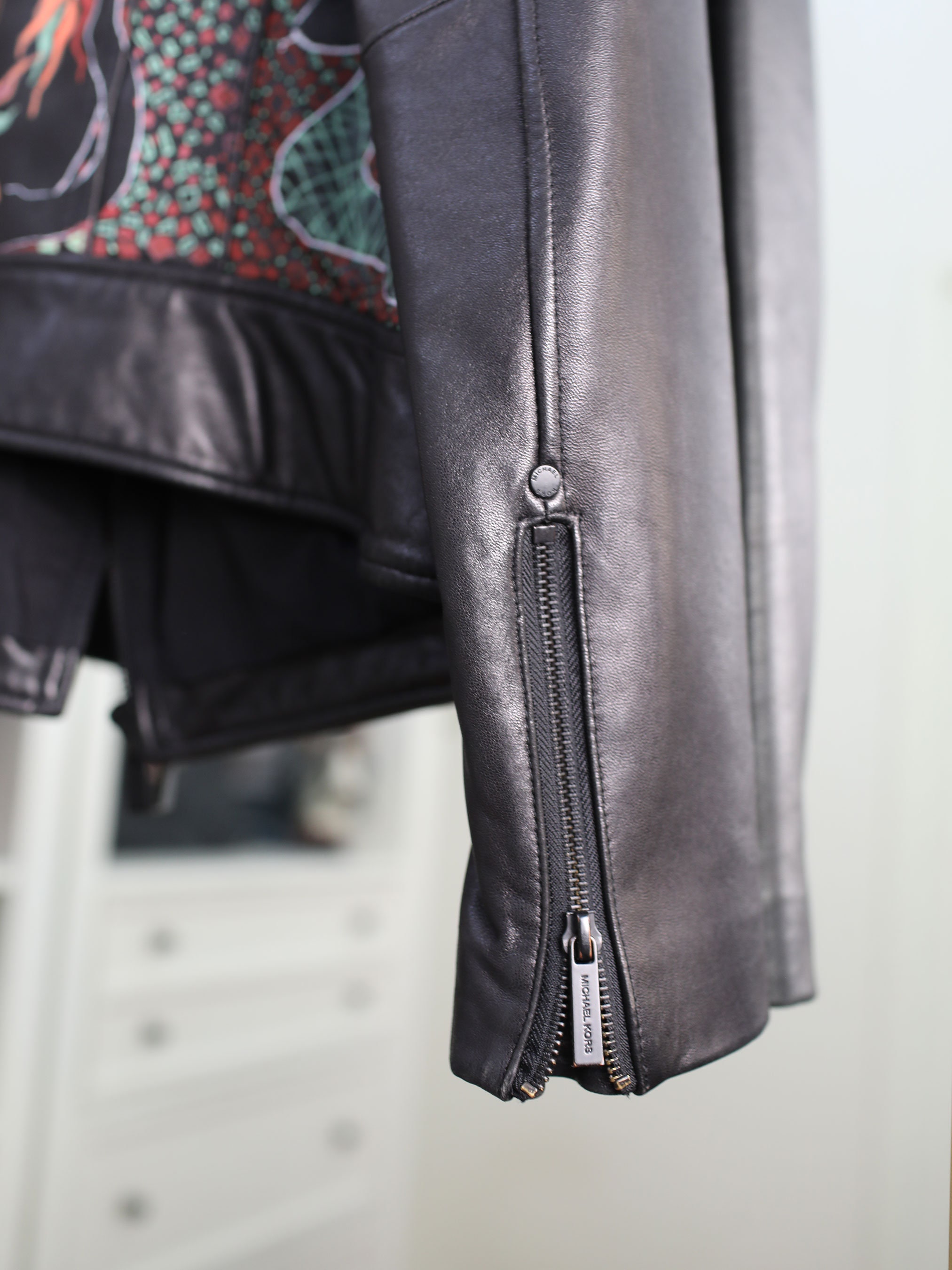 Vintage Unique Hand-painted Leather Jacket, wildy, Creative, Upcycled ...