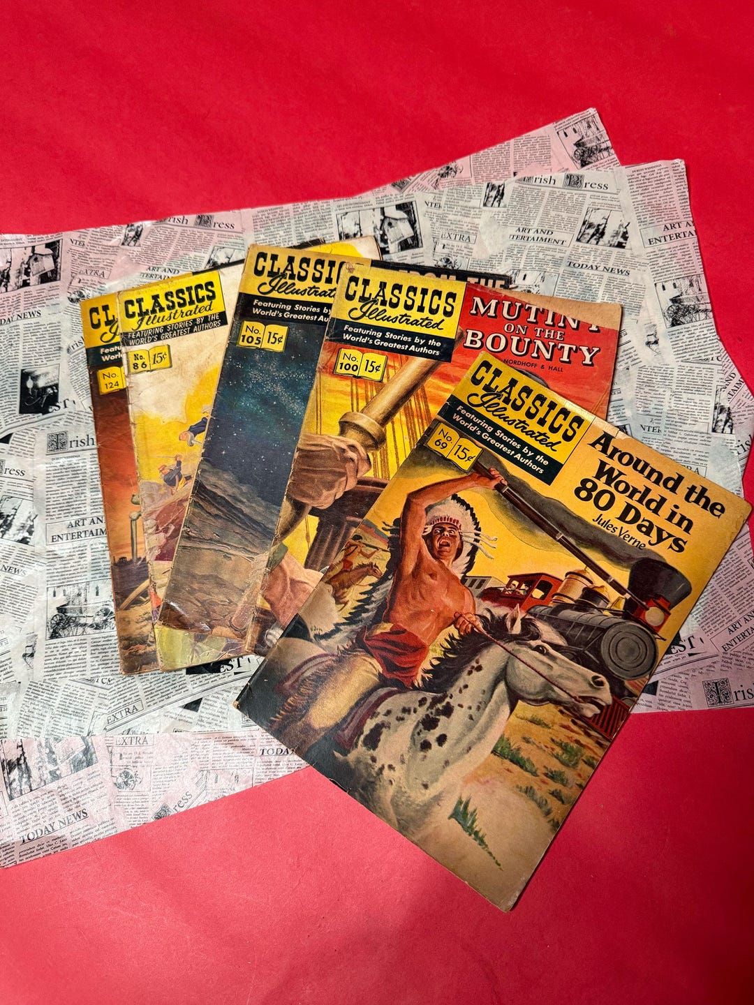 Vintage 1960s Classics Illustrated Comic Book Set – Retro Literature ...