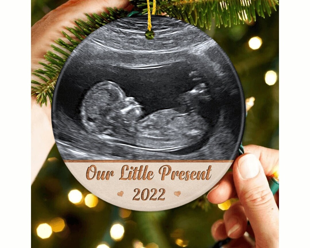 Personalized Baby Bump Ultrasound Christmas Ornament 2023, Custom ...