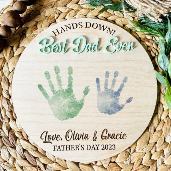 Hands Father and Child Best Dad Ever - Etsy