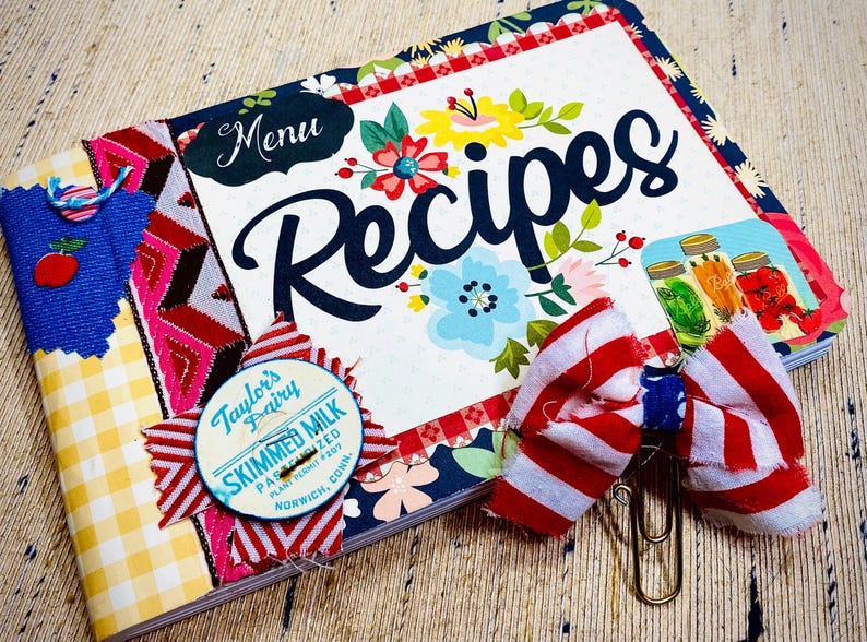 One Half Altered Half Composition Recipe Country Farmhouse Notebook ...