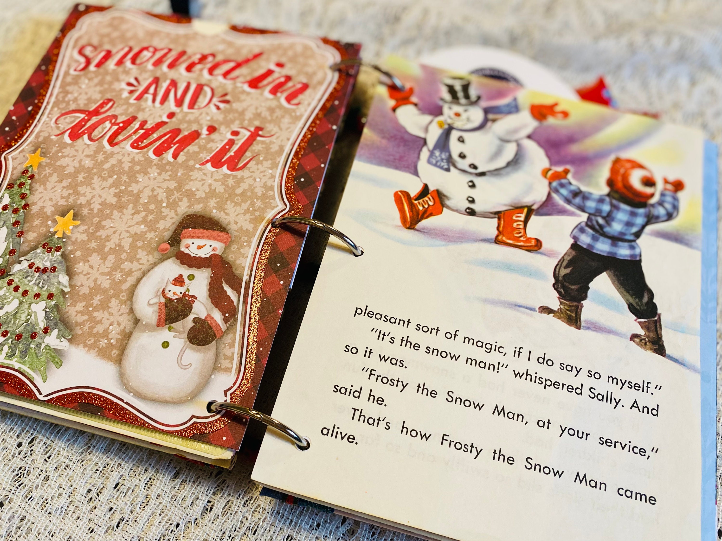 Frosty Little Golden Book Christmas December Daily Junk Journal - Etsy