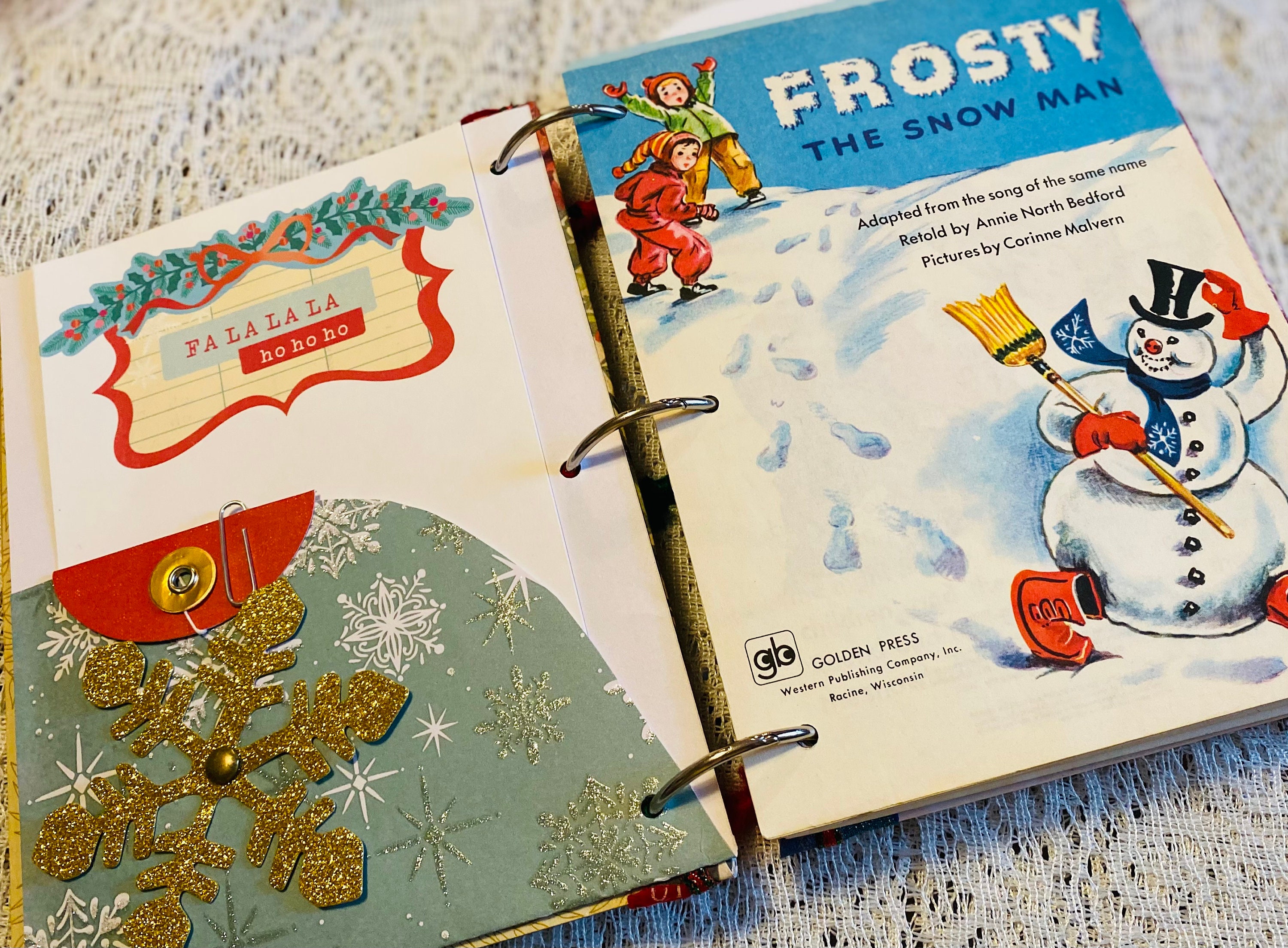 Frosty Little Golden Book Christmas December Daily Junk Journal - Etsy