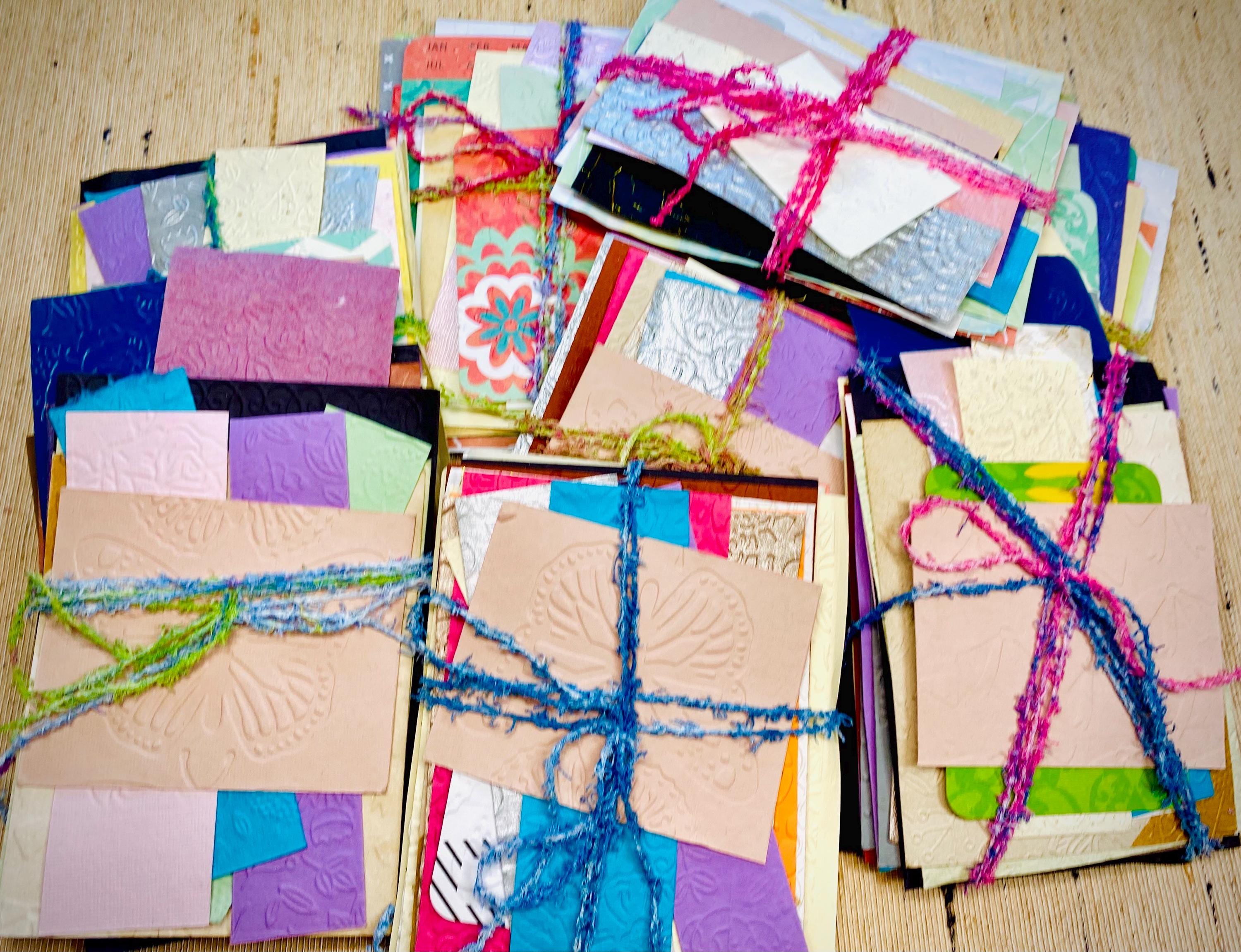 25+ Pieces of Embossed Specialty Paper for Papercrafts Scrapbooking ...