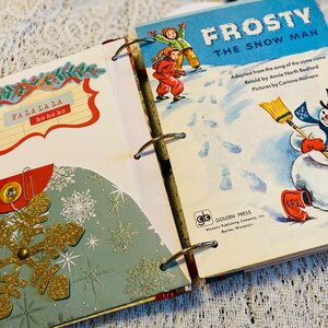 Frosty Little Golden Book Christmas December Daily Junk Journal - Etsy