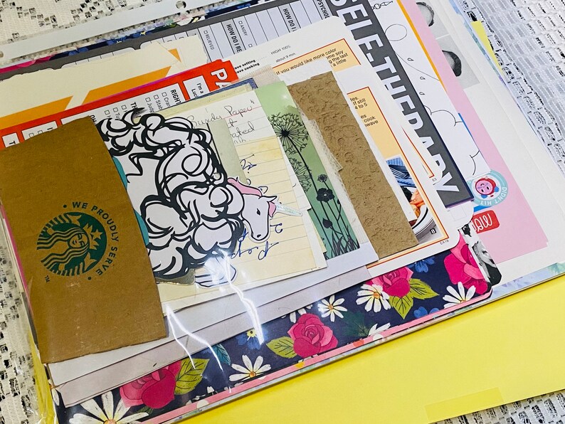 Vintage Paper Pack 50 Piece Mixed Lot of Assorted Book Pages ...