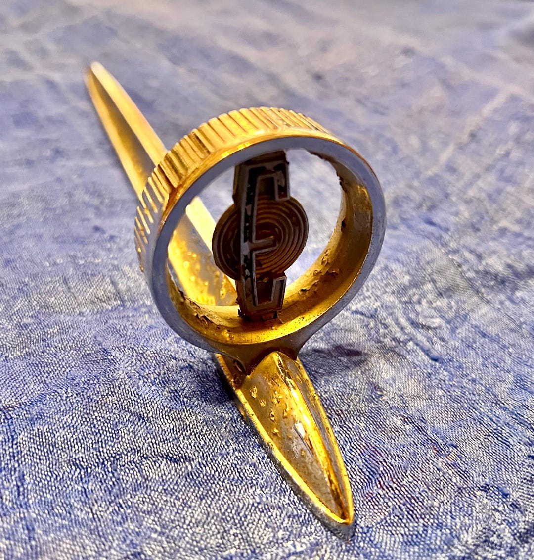 1959 Edsel Fender Ornament Decal Badge Chrome - Etsy