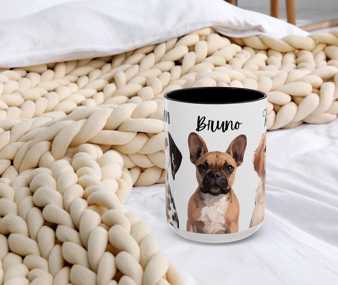 Custom Pet Coffee Mug Using Pet Photo Painted Dog Picture Mug ...