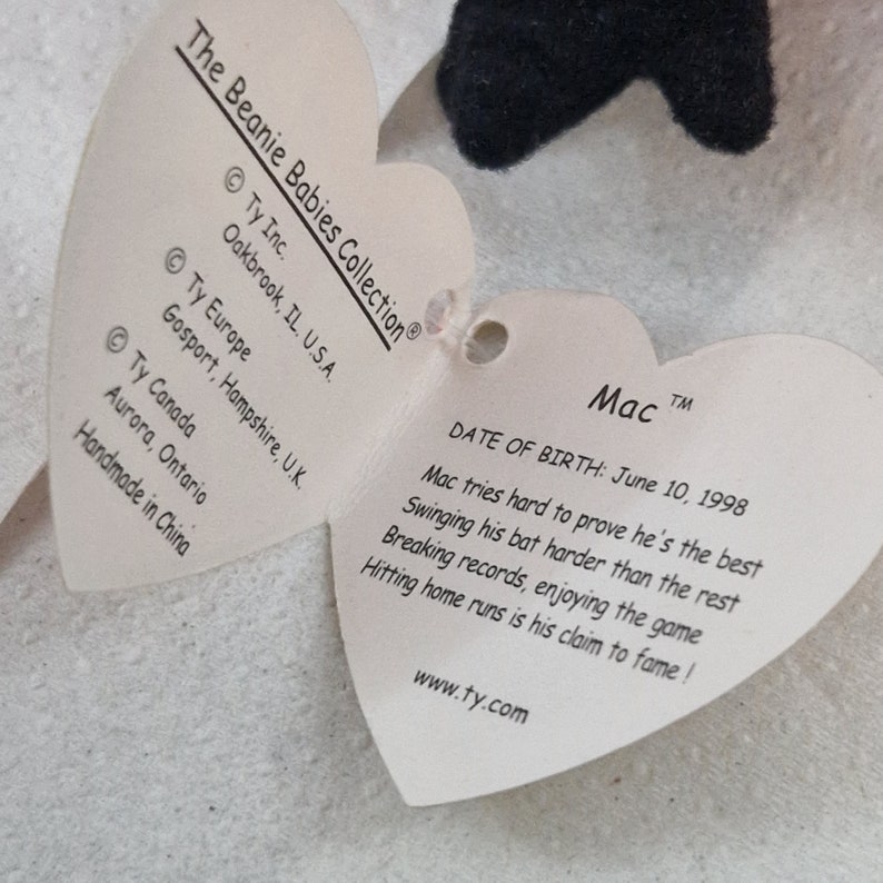 Very RARE Mac the Cardinal Ty Beanie Baby - Etsy